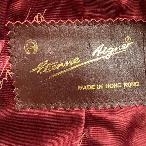 Etienne Aigner | Jackets & Coats | Etienne Aigner Leather Jacket | Poshmark